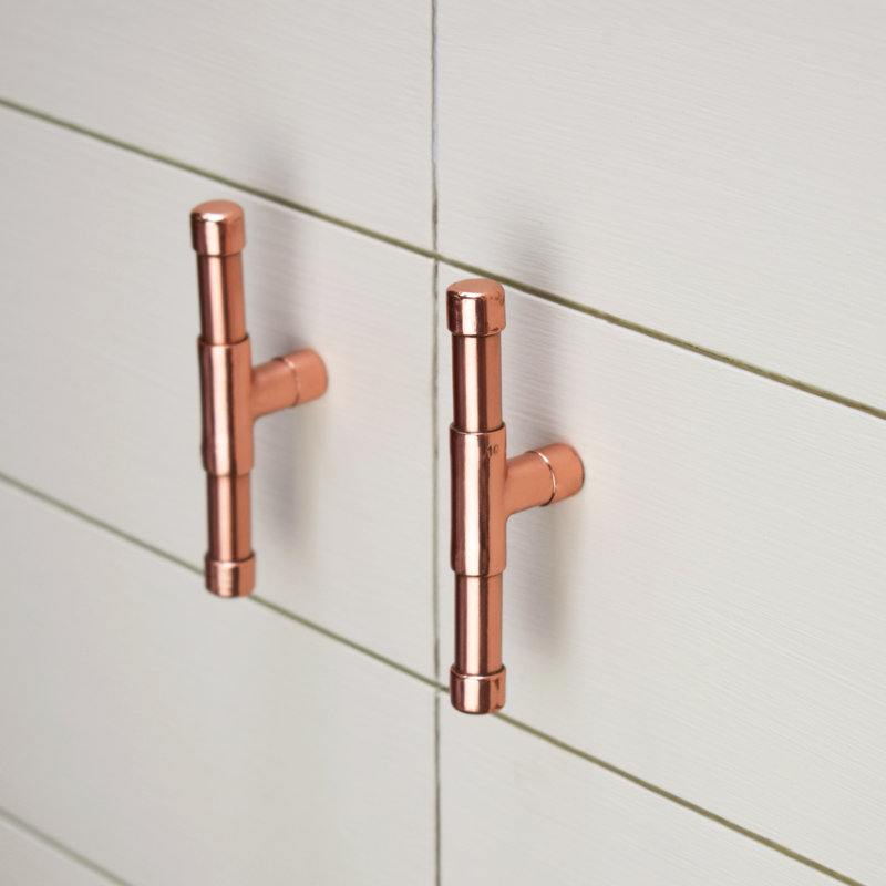 Proper Copper Design Solid Copper Knob (Mini) Extended T-Shape | Wayfair.co.uk